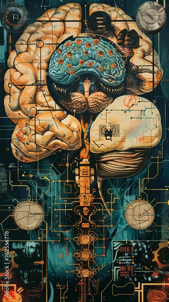 An abstract representation of the evolution of artificial intelligence ...