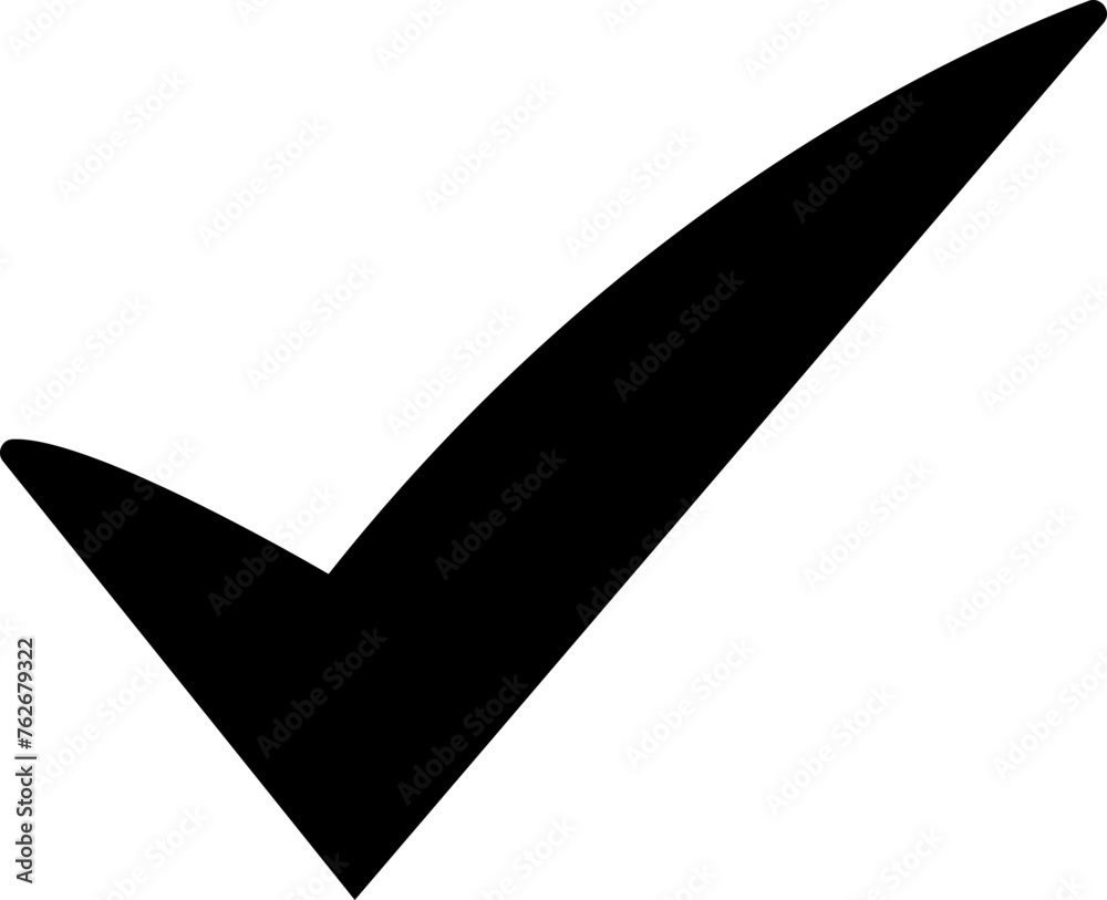 Check mark icon. Check marks right, good, correct, symbol isolated on ...