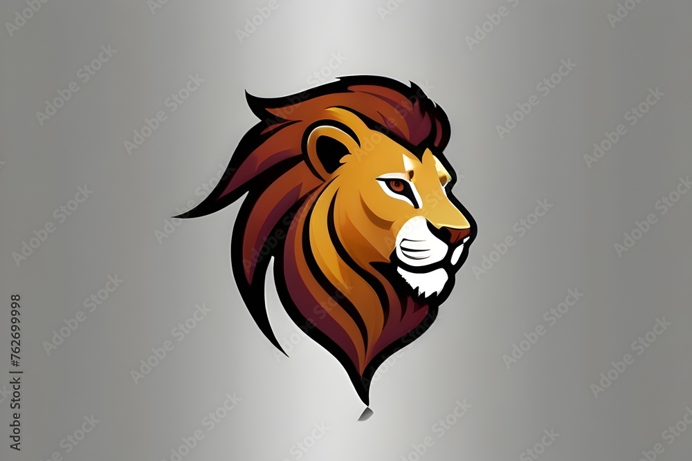 lion illustration, lion head vector, lion head logo, lion logo, lion ...