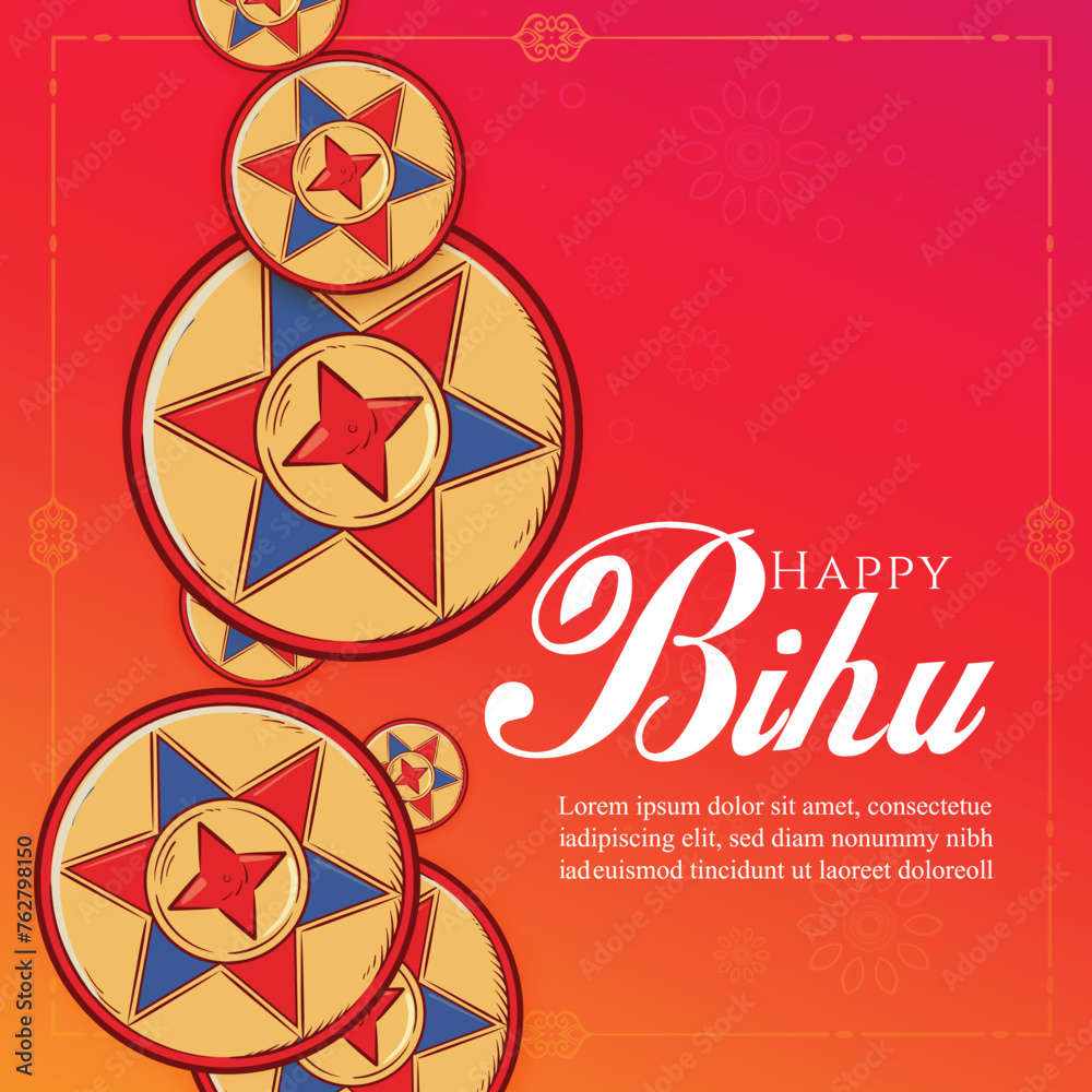 happy bihu social media poster template., Greeting background with ...