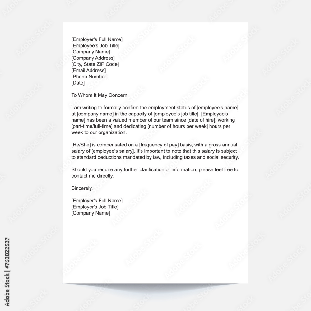 proof of income letter,income letter template,income verification ...