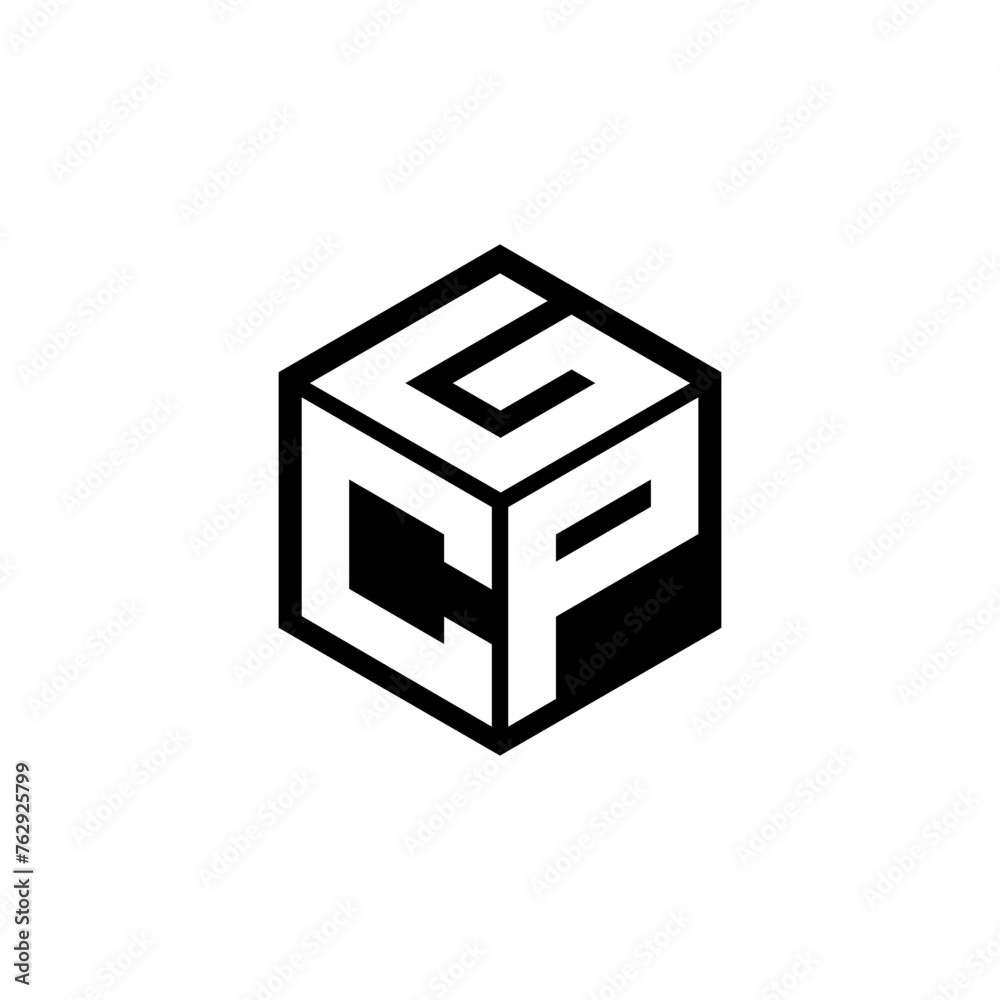 CPG letter logo design in illustration. Vector logo, calligraphy ...