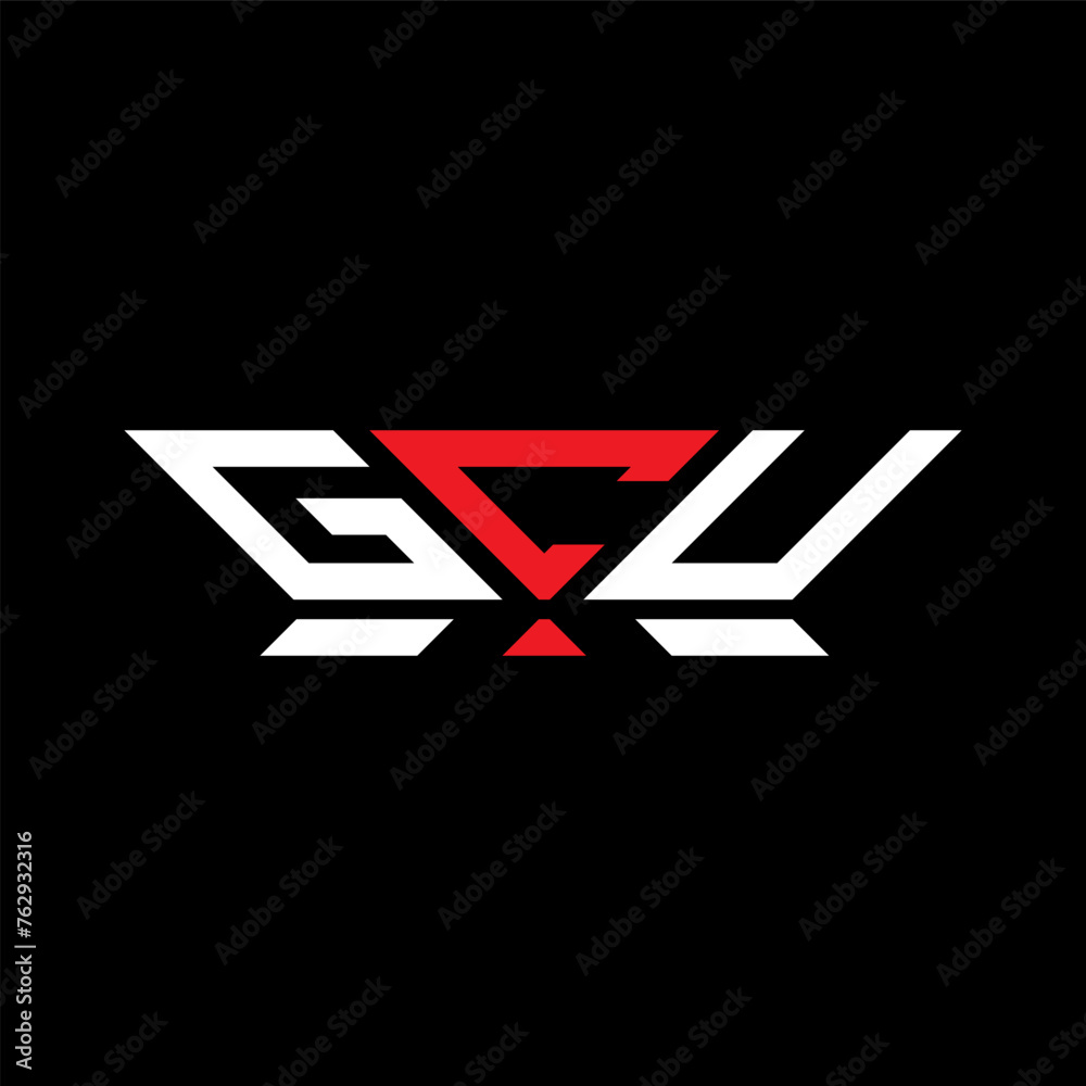GCU letter logo vector design, GCU simple and modern logo. GCU ...