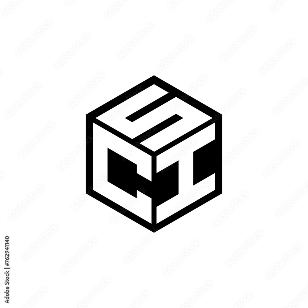 CIS letter logo design with white background in illustrator, cube logo ...