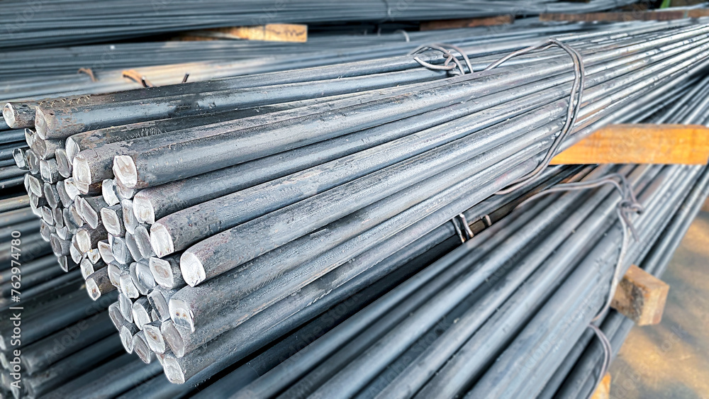 texture of steel deformed or bars background Deformed steel bars for ...