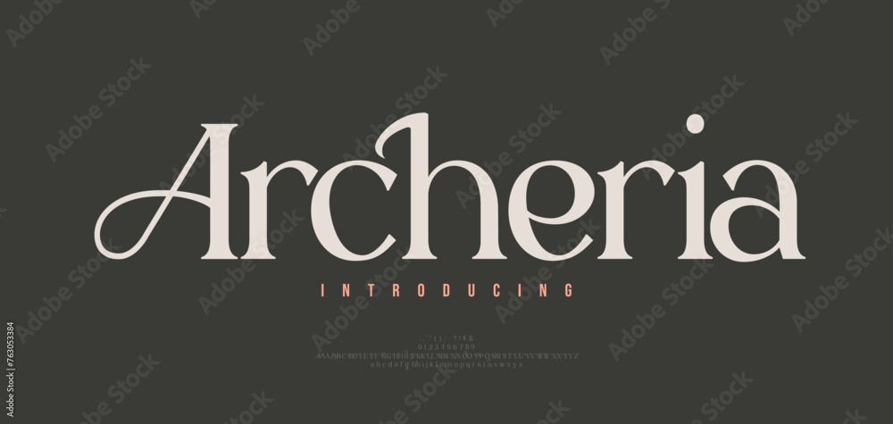Elegant alphabet letters logo font and number. Luxury Classic Modern ...