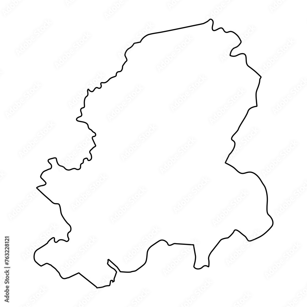 Dong Nai province map, administrative division of Vietnam. Vector ...