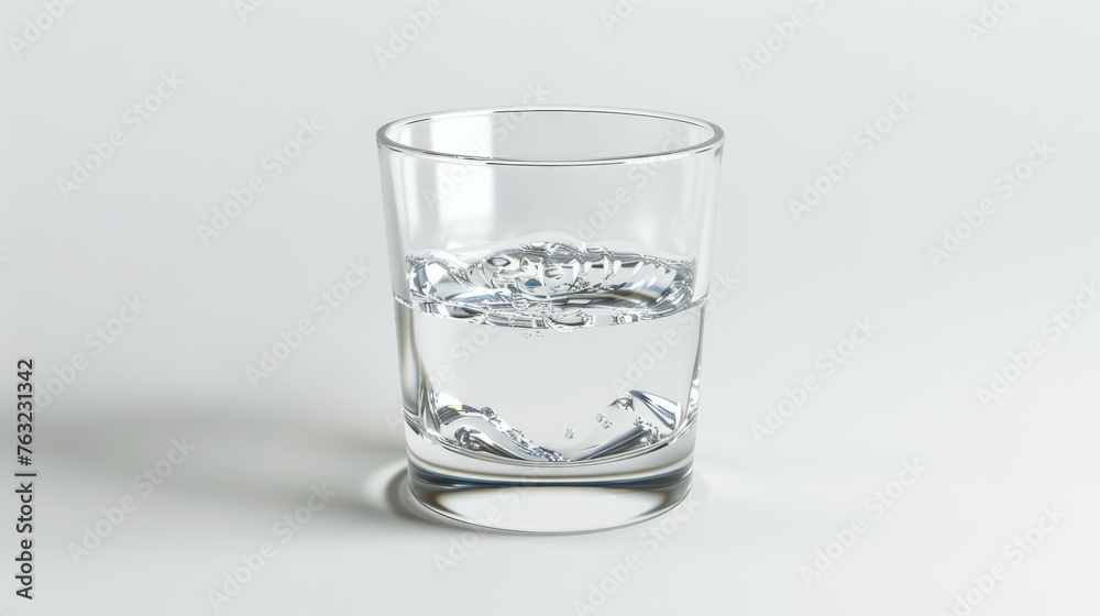 A water glass meticulously isolated with a clipping path included ...