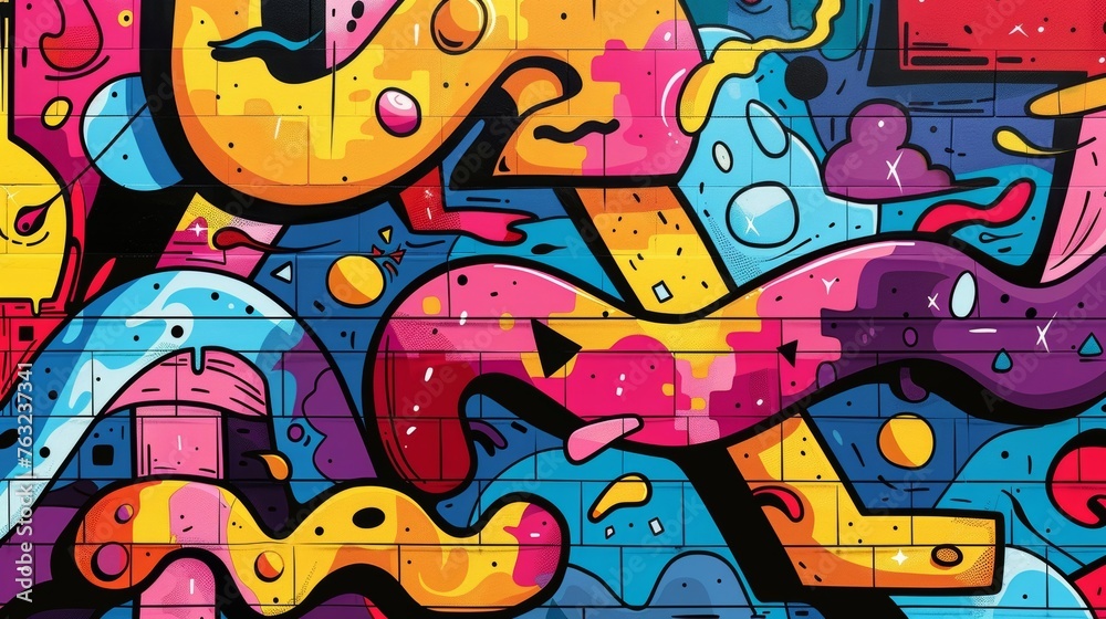 An artistic fusion of modern Gen-Z techniques and classic '80s and '90s ...