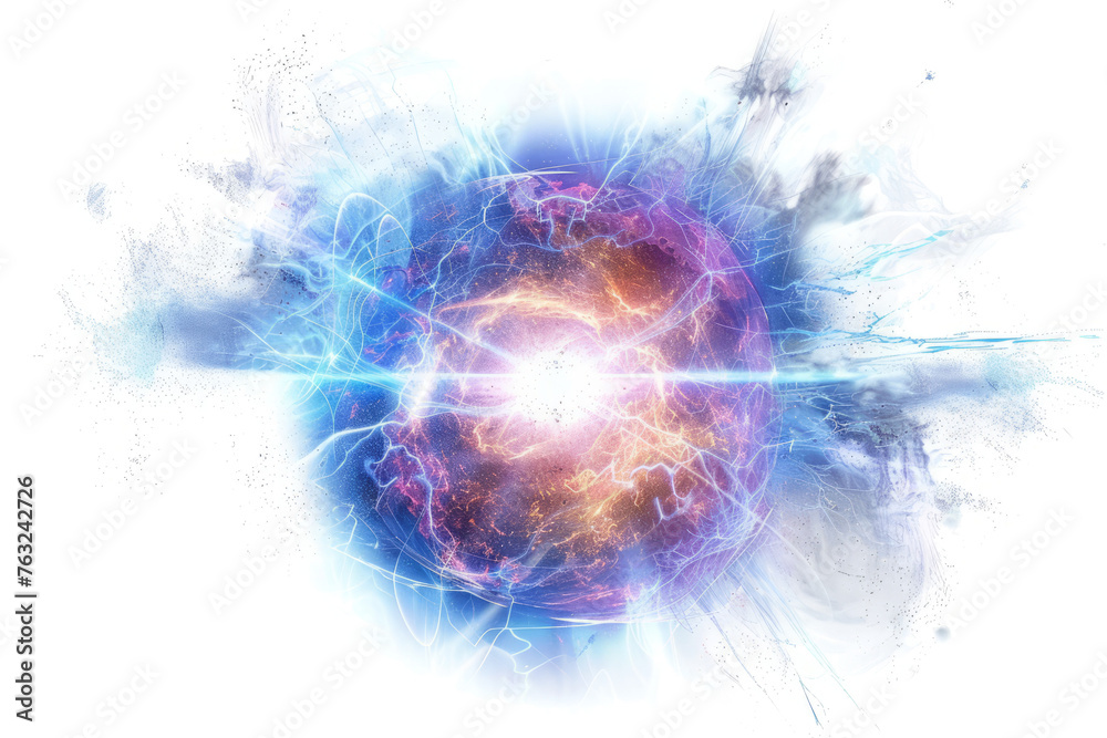 pulsar, with beams of radiation emanating from its rotating magnetic ...