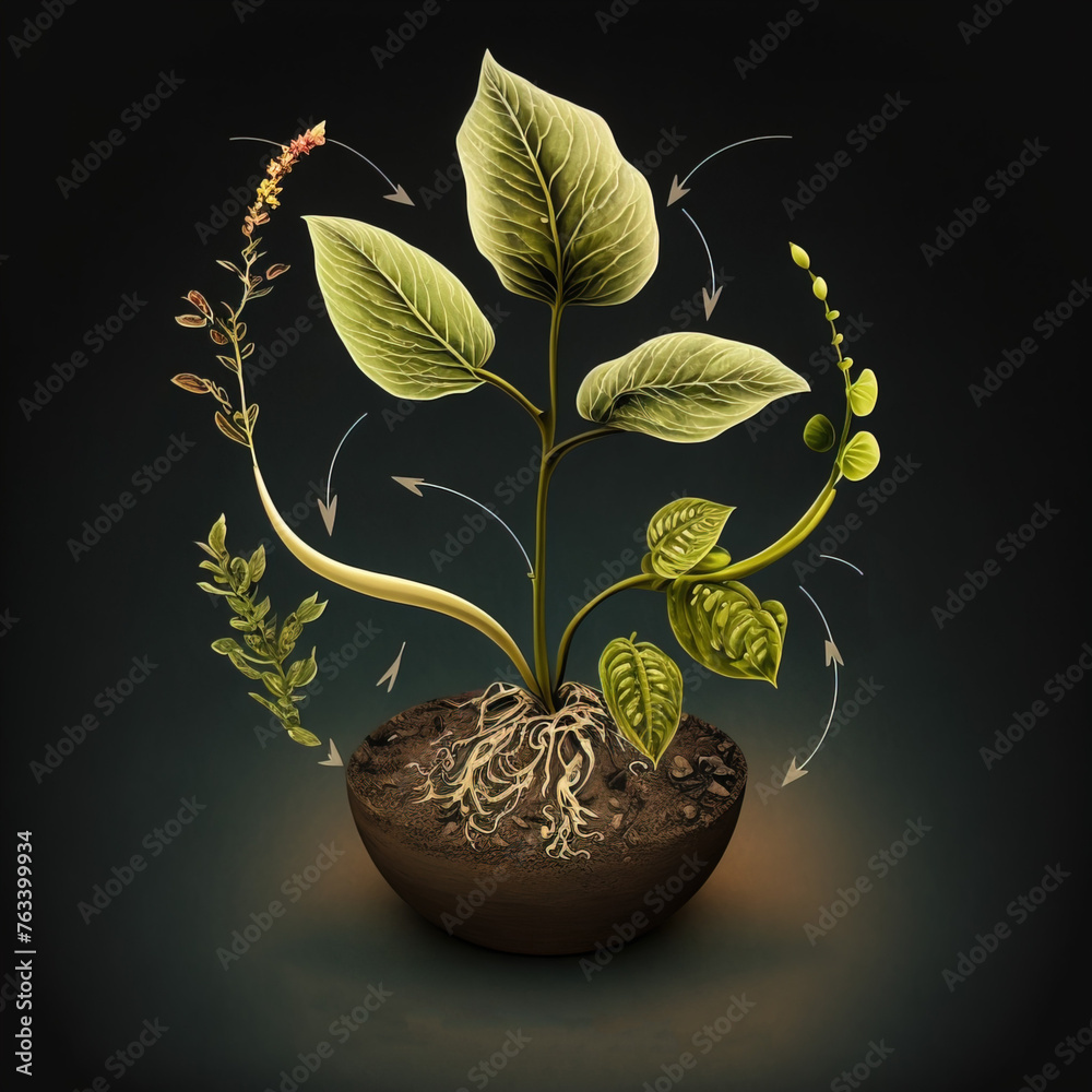 Visual Guide to Plant Lifecycle in Five Phases: From Seed Germination ...