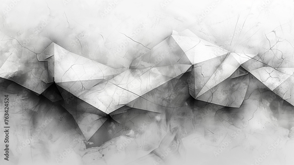 abstract white background geometric design of faint shapes and lines ...