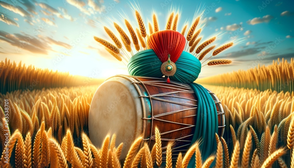 Realistic wallpaper for the baisakhi with a culturally significant ...