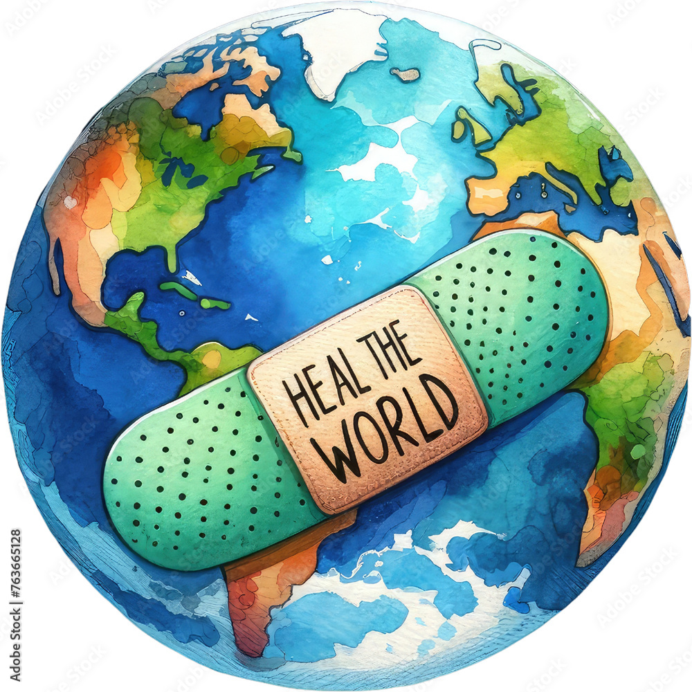 Watercolor Earth Day Clipart. Eco-Friendly, Sustainable Design Elements ...