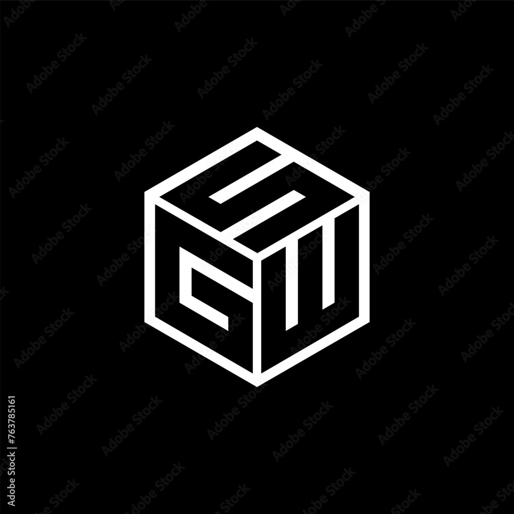 GWS letter logo design in illustration. Vector logo, calligraphy ...