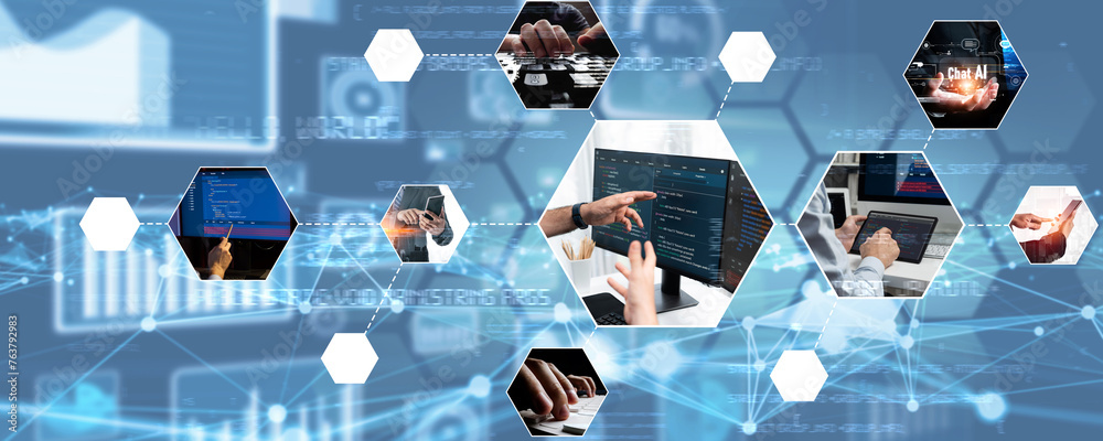 Computer programming, coding and AI artificial intelligence software development engaged by ...