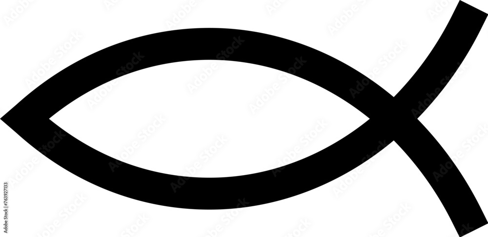 Ichthys mystical religious symbol. Spiritual christian religious sign ...