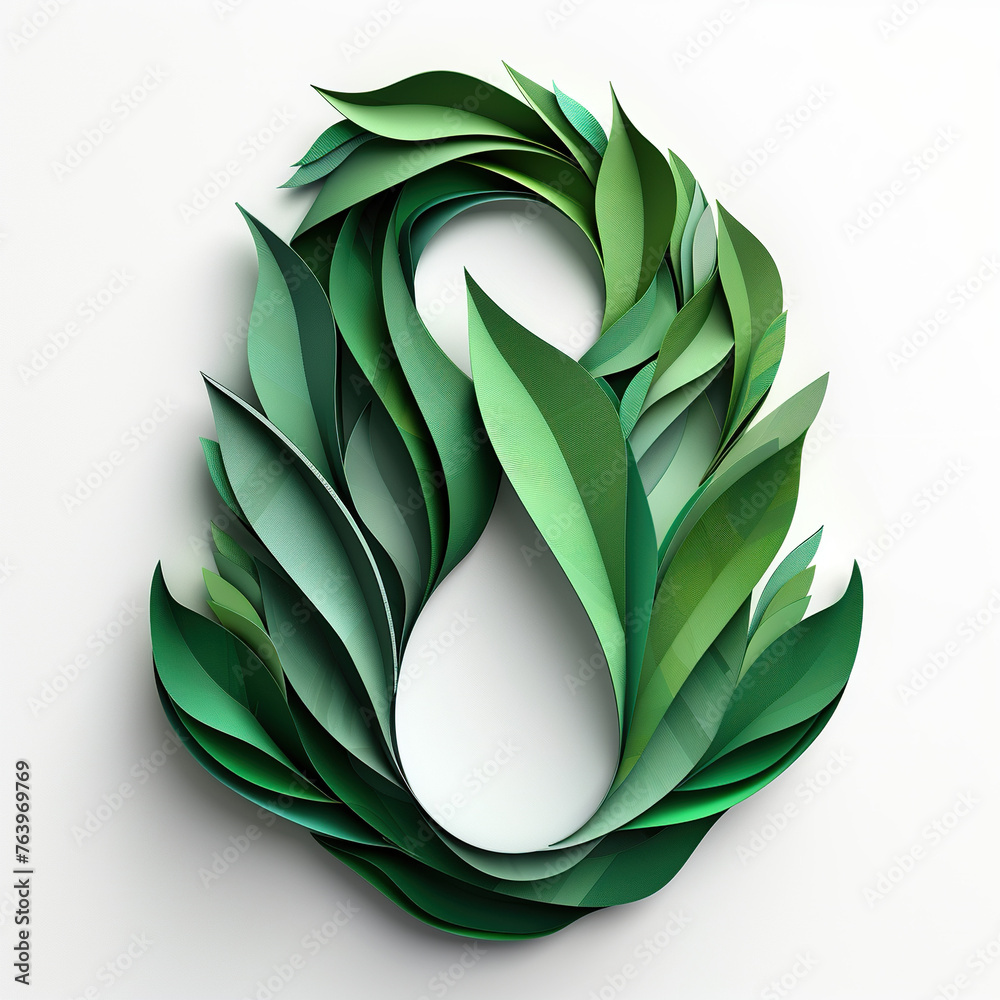 Celiac disease or stds awareness month or organ donation concept green ...
