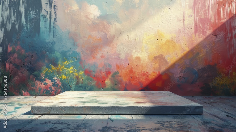 Enhance your art supply showcases with an Artistic Painted Canvas ...