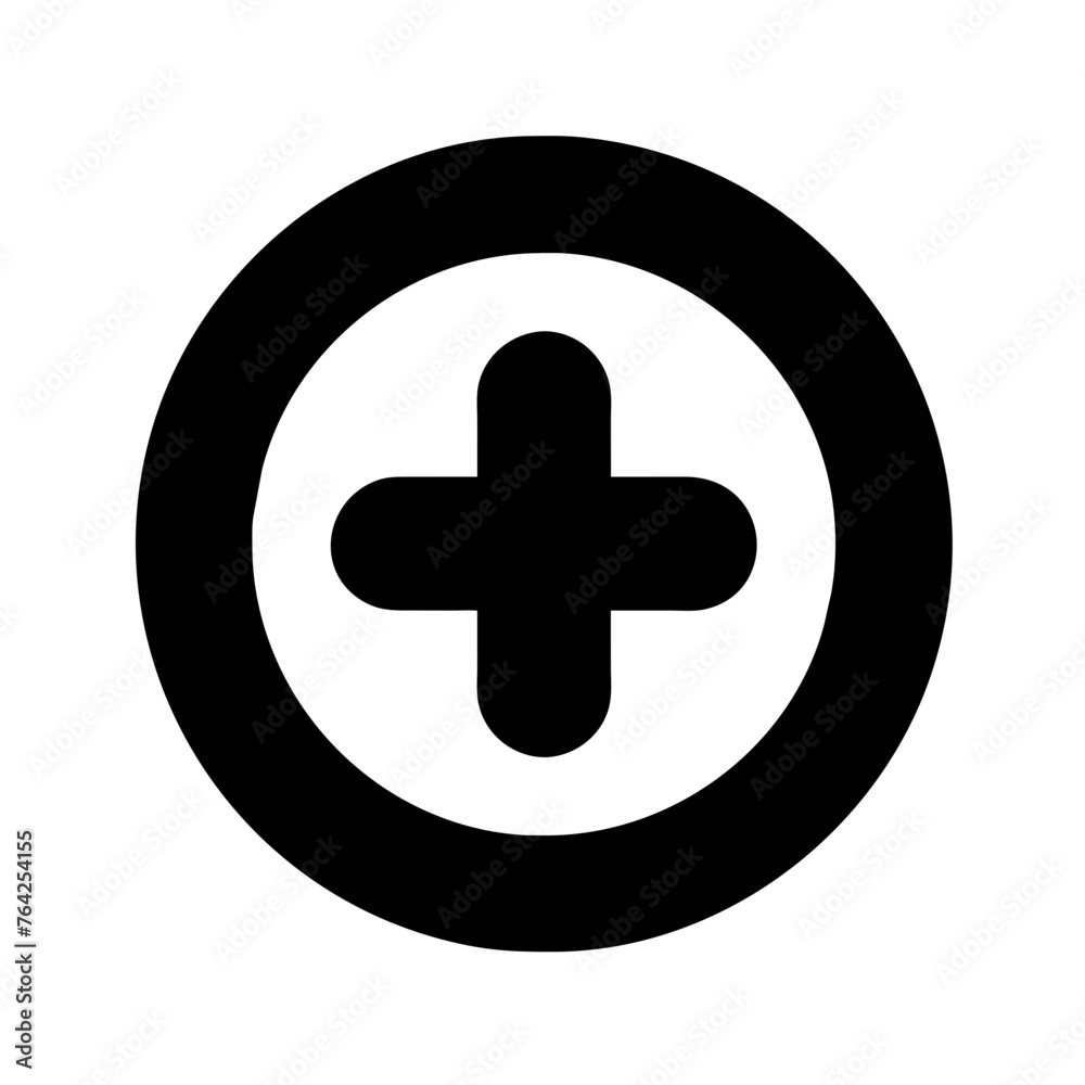 Medical Plus icon vector silhouette graphic element symbol clipart ...