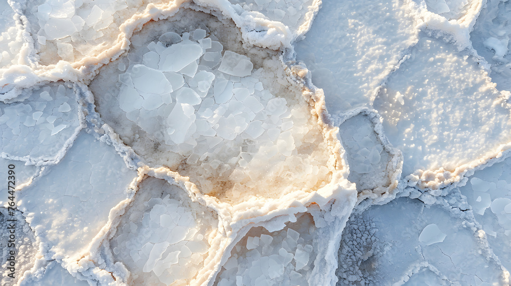 Visit salt flats and capture abstract patterns formed by the ...
