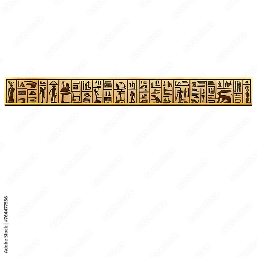 Ancient hieroglyphics border with Egyptian symbols Transparent ...