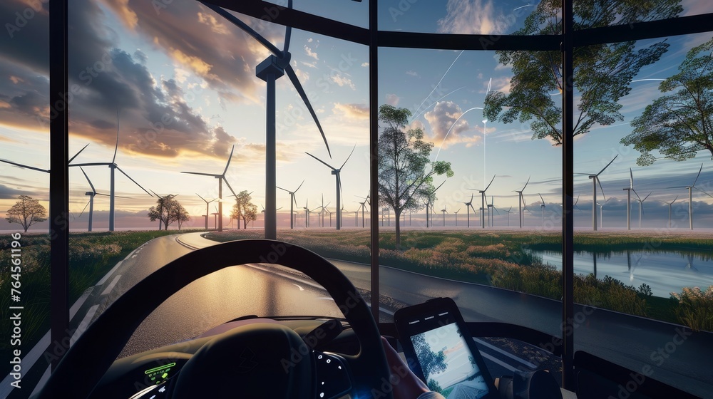 Ilustracja bez tantiem: Virtual reality experience depicting a ...