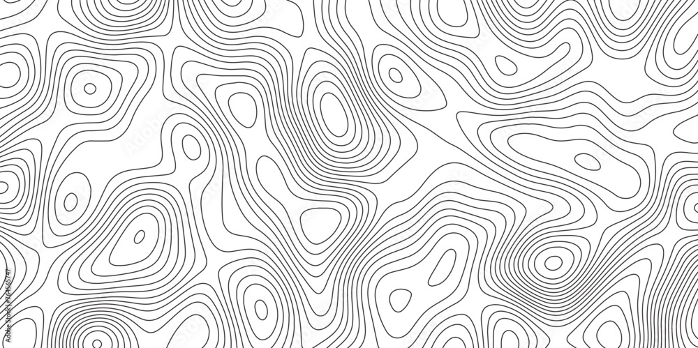 Abstract topographic contours map background. Ocean topographic line ...