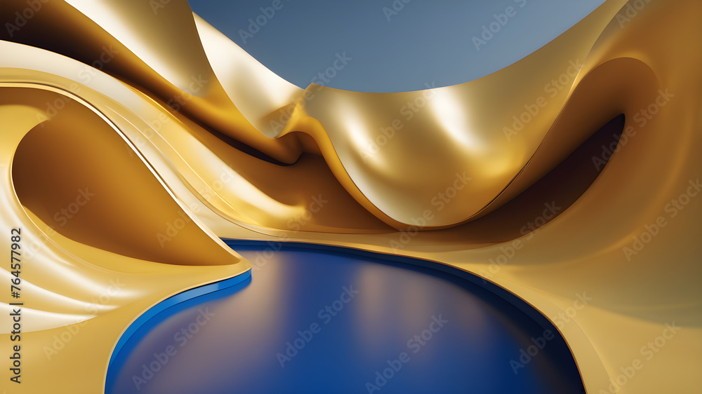 Abstract background with colorized and fantastic, Modern golden yellow ...