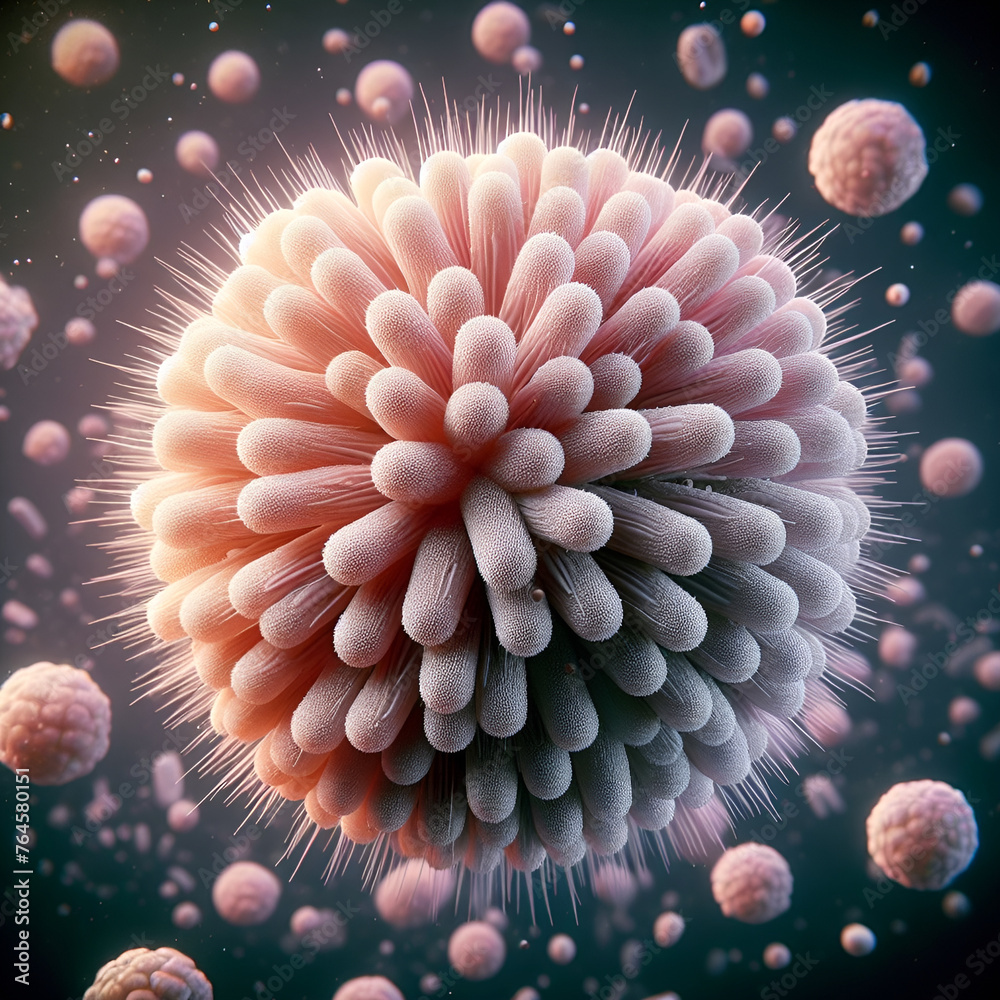 Streptococcus pyogenes.Generative AI Stock Photo | Adobe Stock