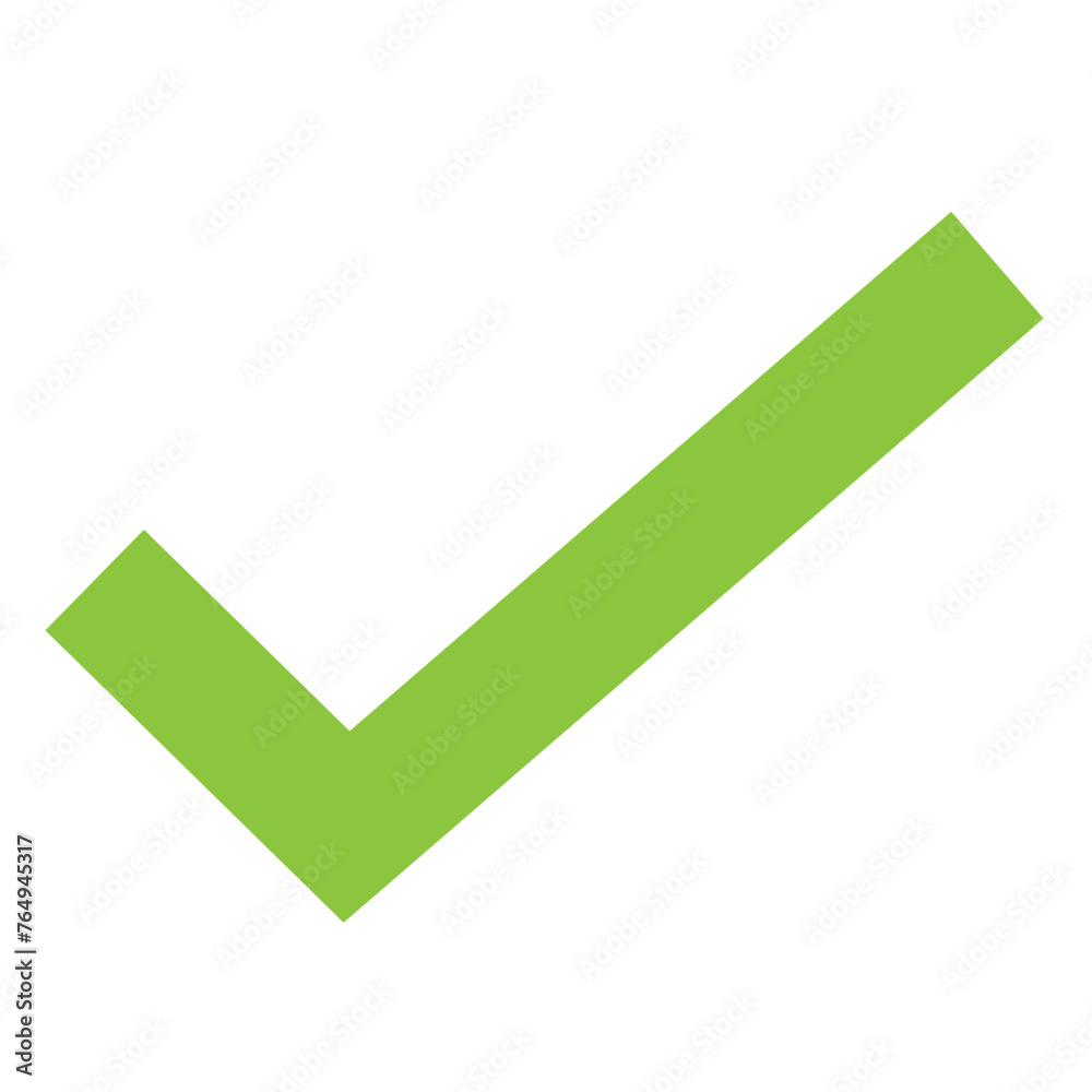 Green tick. Green check mark. Tick symbol, icon, sign in green color ...