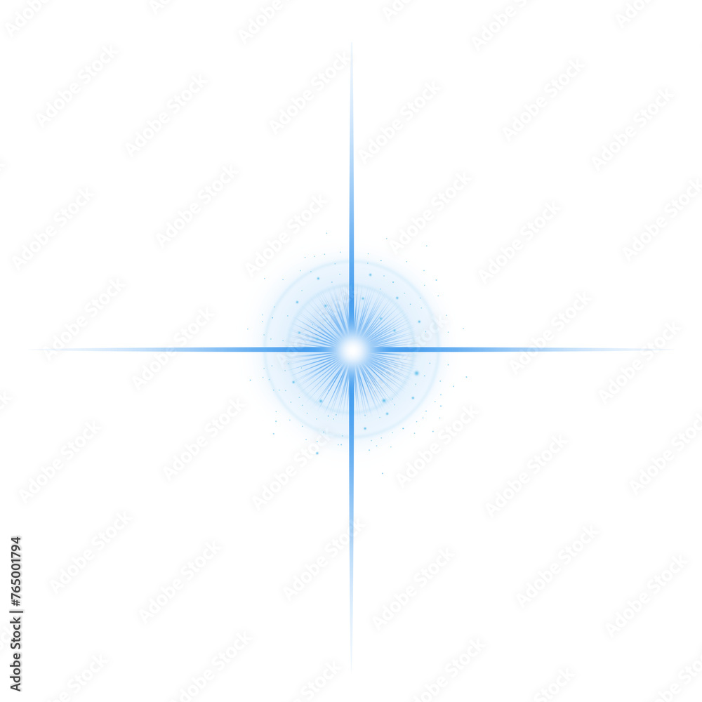Neon Blue Star PNG with transparent background, shining sparkle star ...