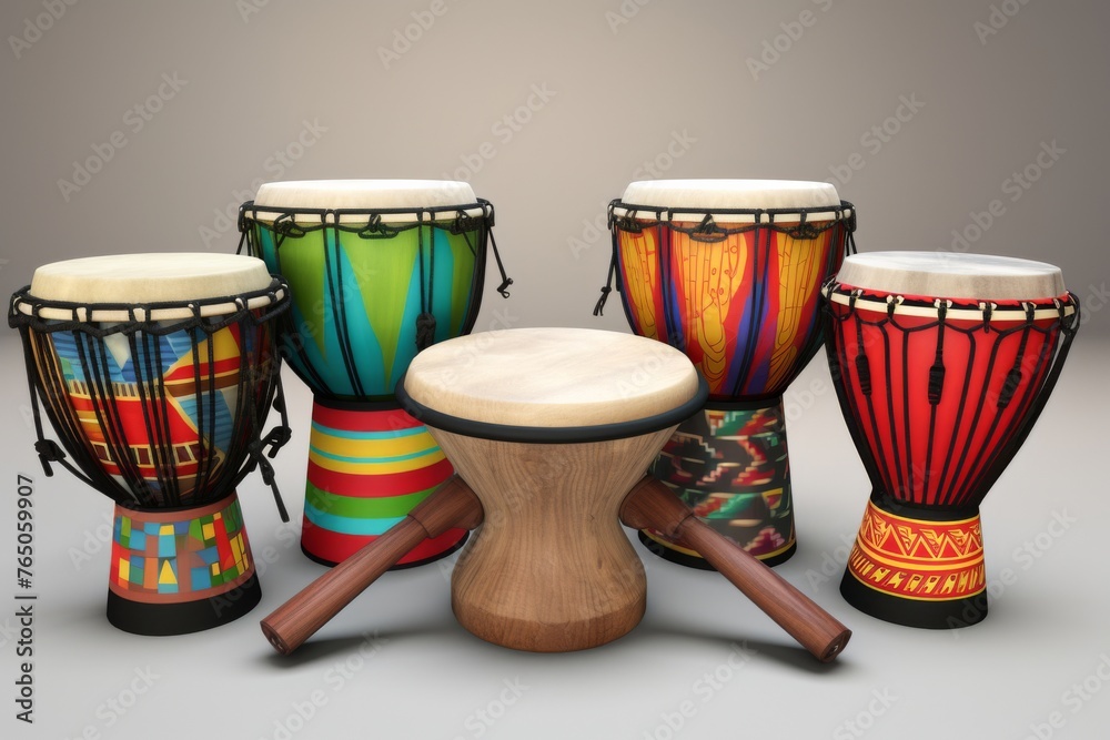 Imagine an instrument inspired by the rhythms of African drumming Stock ...