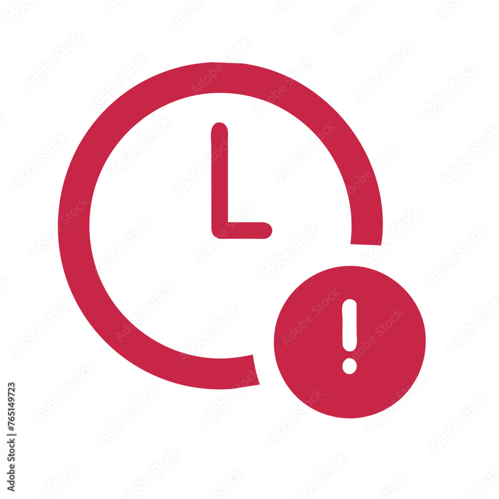 Time running out icon vector graphic element symbol illustration on a ...
