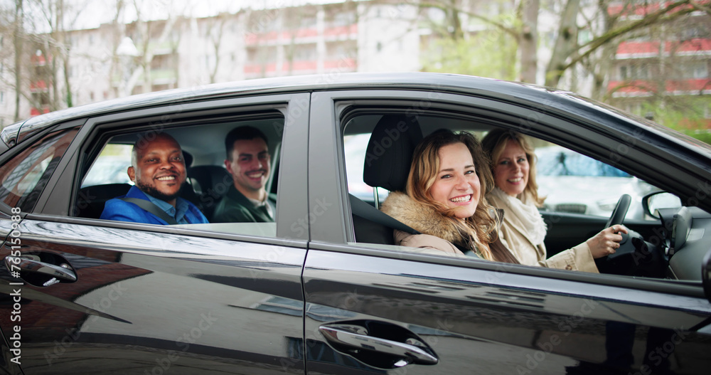 Carpool Ride Sharing Stock Photo | Adobe Stock