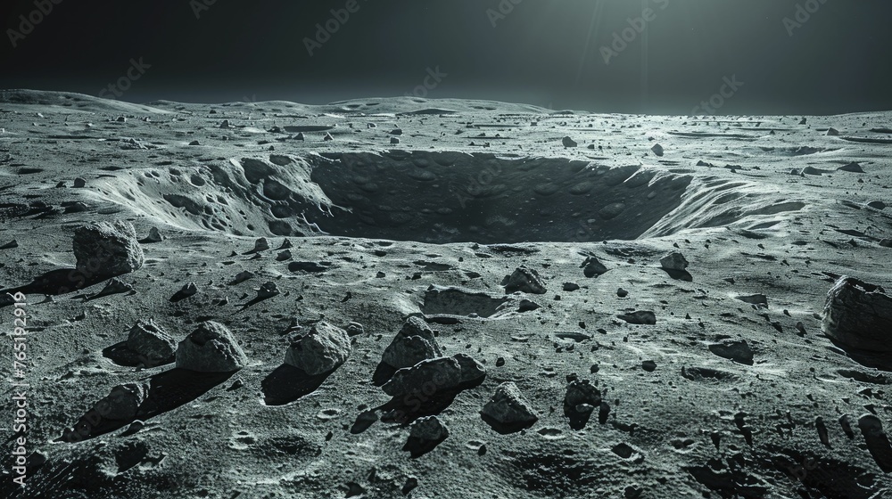 Create an immersive lunar landscape for educational kits and space ...