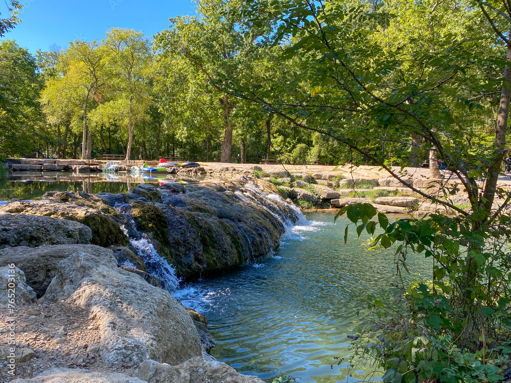 Little Niagara Falls at Chickasaw National Recreation area. Travertine ... Little Niagara Falls at Chickasaw National Recreation area. Travertine ...