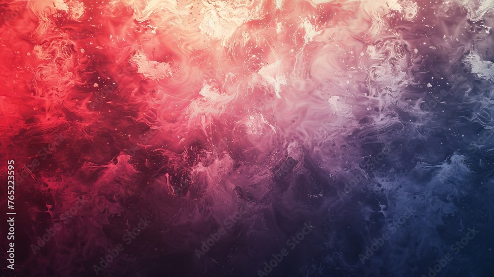 Abstract marbled effect with red and blue hues blending for a dramatic ...