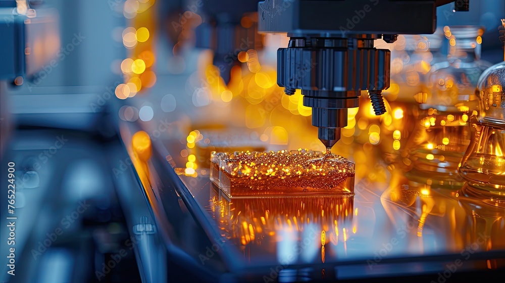 Advanced material science lab developing new composites for aerospace ...