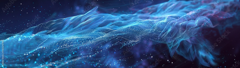 Glowing quantum waves where atoms and the aurora meet sketching a ...