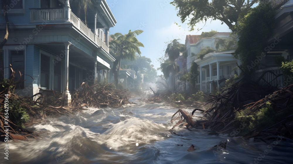 Urban flooding resulting from global warming, Impact of climate change ...