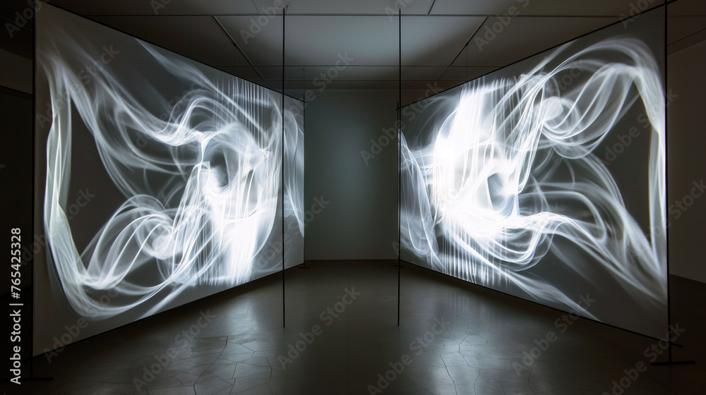 Design space with smooth floors and convex sharp walls. Projection of ...