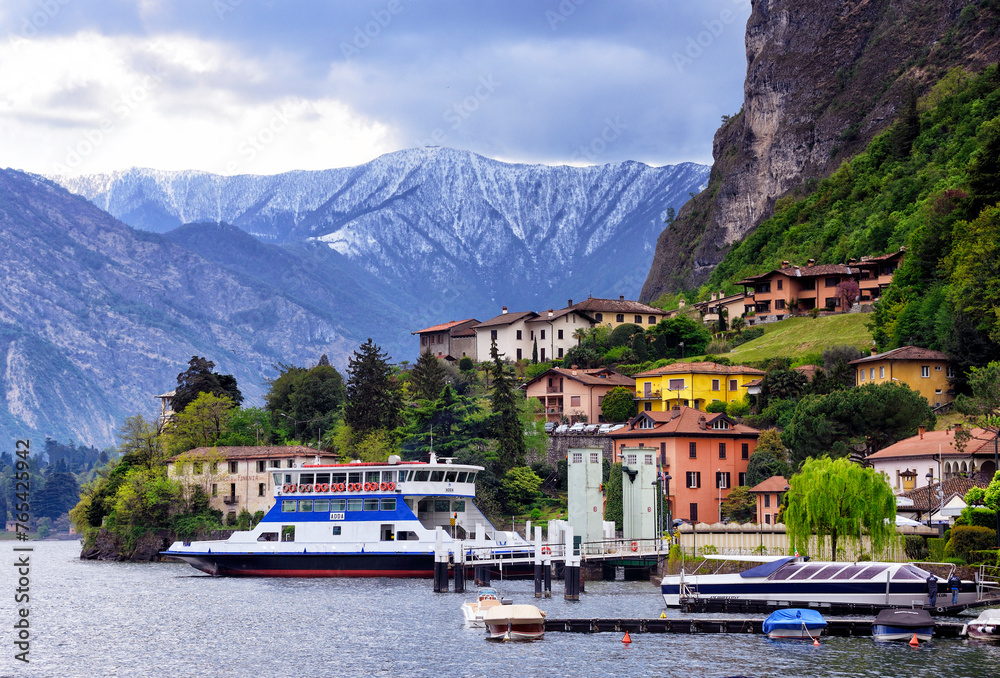 Menaggio, province Como, Lombardy, Italy, Europe - shore of Lake Como ...