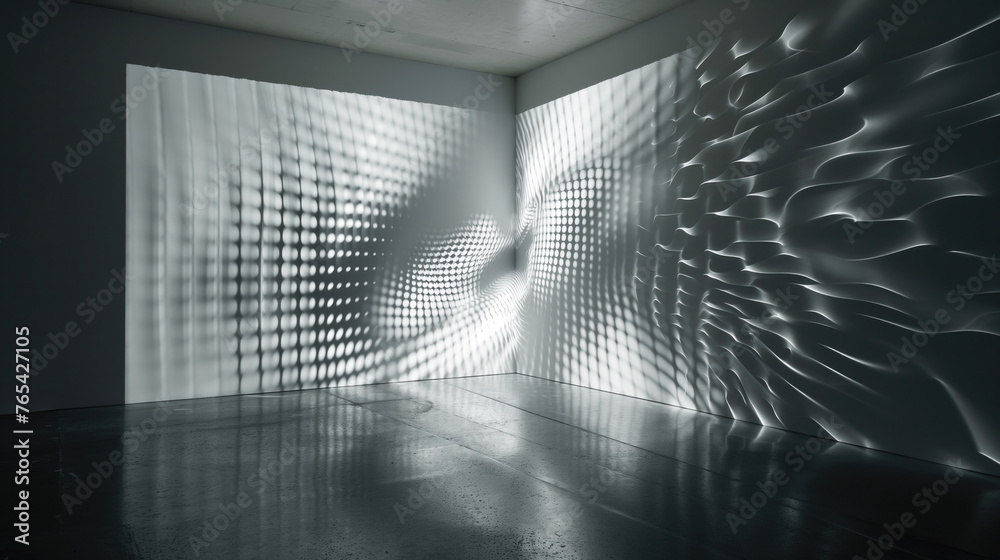 Futuristic space for covers of art magazines, website design. Ideas for ...