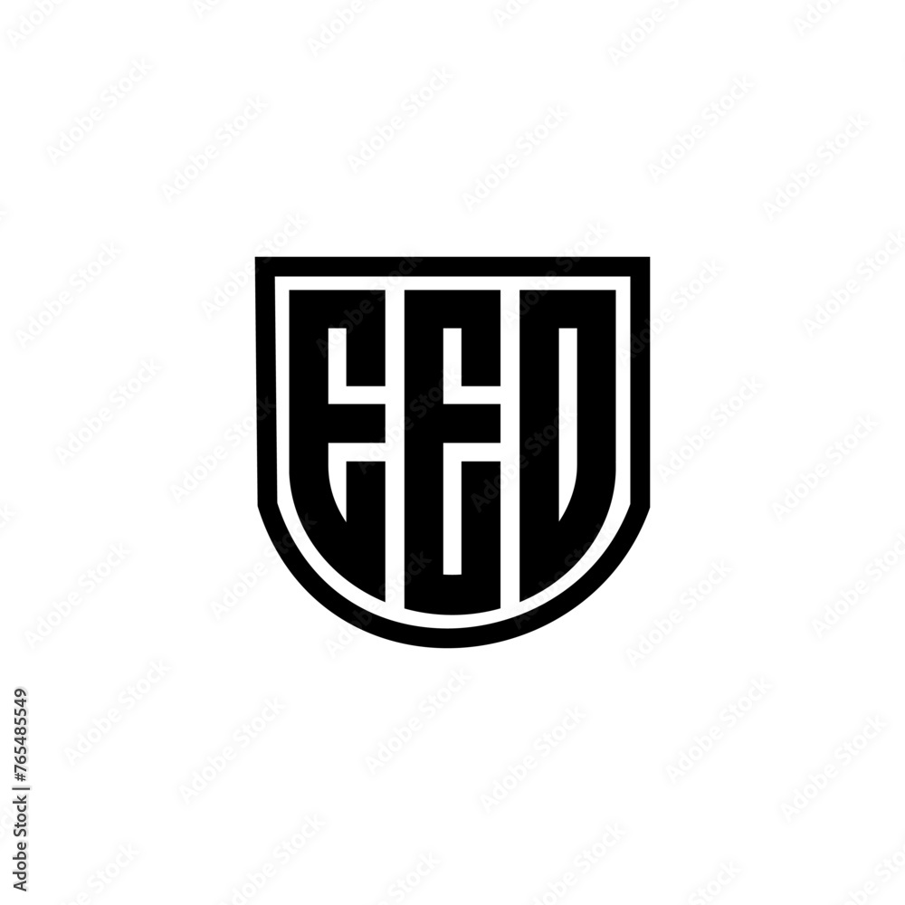 Vector de Stock EED letter logo design with white background in ...