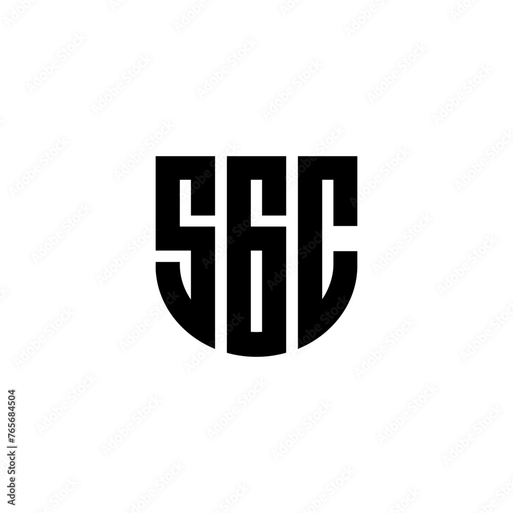SGC letter logo design with white background in illustrator, cube logo ...