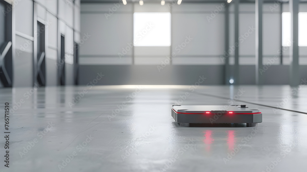 Robots Inside A Modern Warehouse Future Ai Support Robotics In Supply Chain Stock Illustration