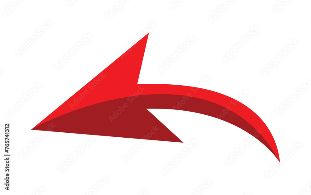 red arrow icon png on white background. flat style. arrow icon for your ...