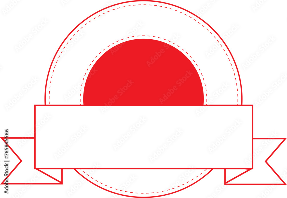 red badge label tag border design for reward winner guarantee decorate ...