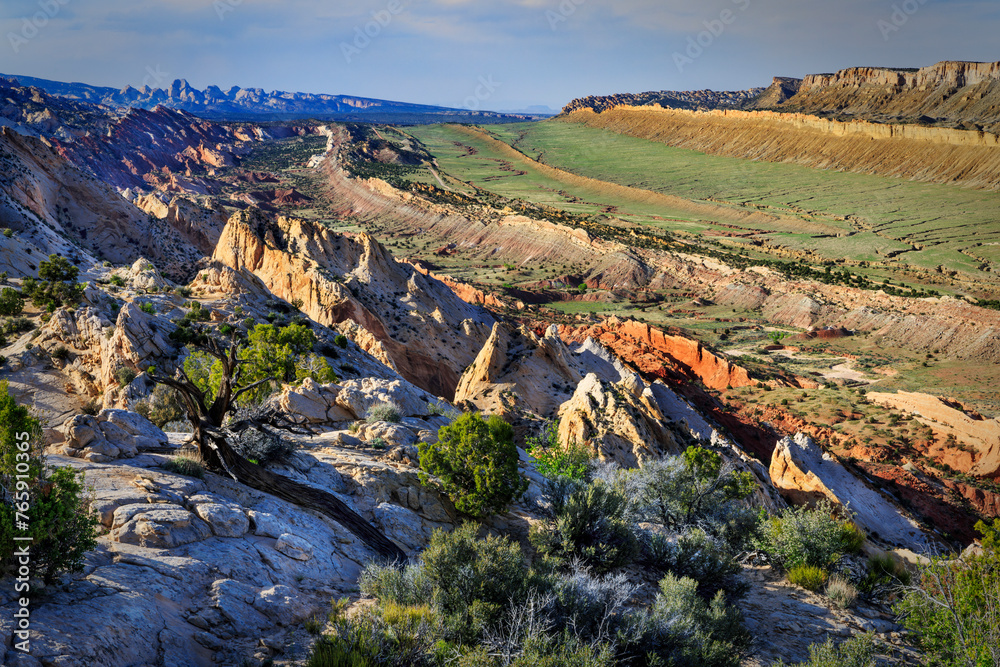 Water Pocket Fold from Strike Valley Overlook Stock Photo | Adobe Stock